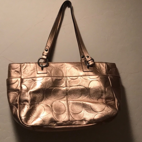 Coach | Bags | Coach Gold Purse | Poshmark